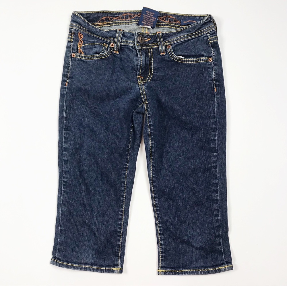 Genetic Denim Recessive Gene Flare Cropped Jeans - Gem